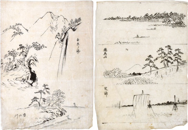 Scholten Japanese Art | Utagawa Hiroshige | Preparatory Drawings